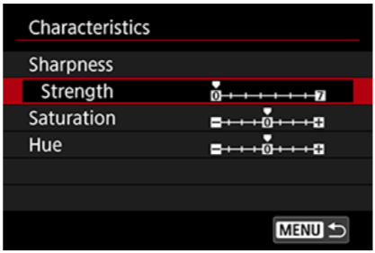 Canon Log settings on the EOS-1D X Mark III.