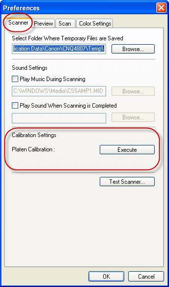 Calibrate the Scanner - LiDE 110 / 120 / 210 / 220
