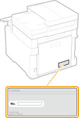 Where is the serial number located on my MF740 series multifunction ...
