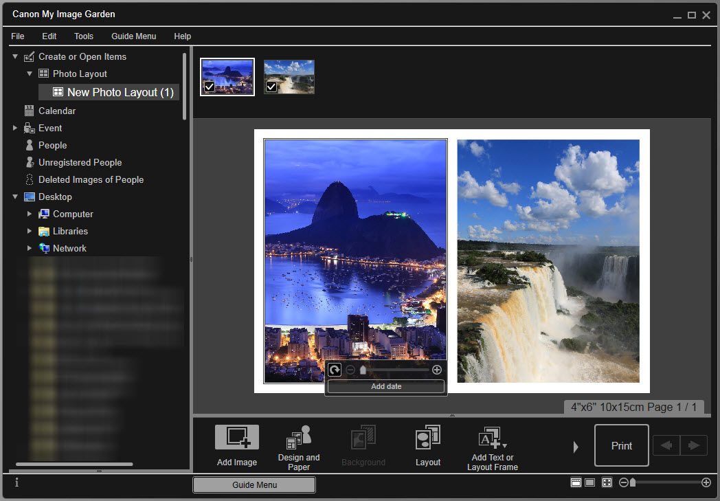How Do I Print Multiple Images in My Image Garden?