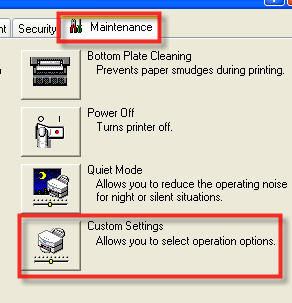 Set Prevent Paper Abrasion (Windows) MP490