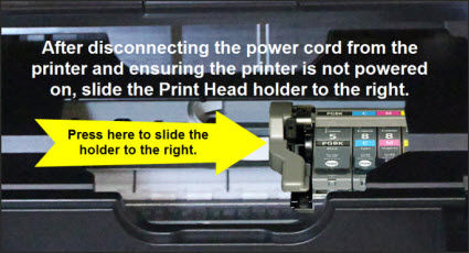 Cleaning the encoder (timing) strip - MP620 / MP620B
