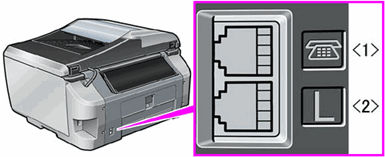 Connect the DSL filter to the MX850