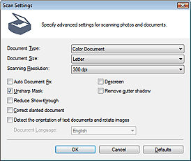Adjusting Output (Scan) Resolution (Windows) - MX340