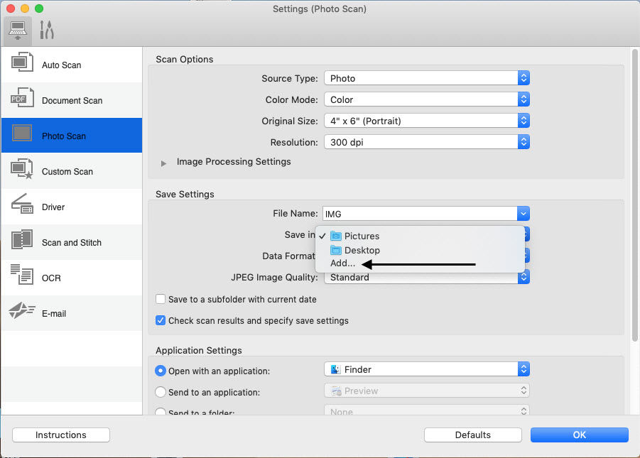 How Do I Choose Where to Save Scanned Images in IJ Scan Utility?