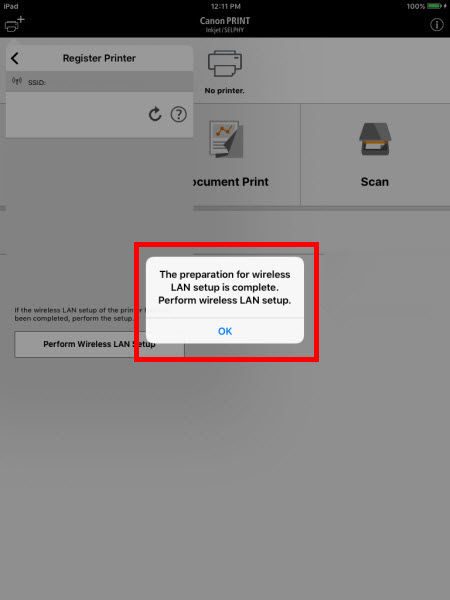 Use the Canon PRINT app to set up the MAXIFY Printer to the Wireless ...
