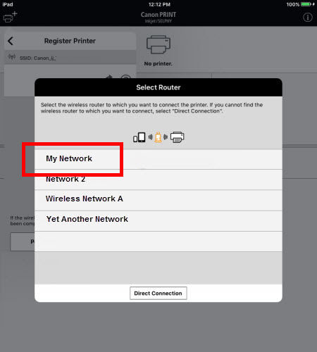 Use the Canon PRINT app to set up the MAXIFY Printer to the Wireless ...