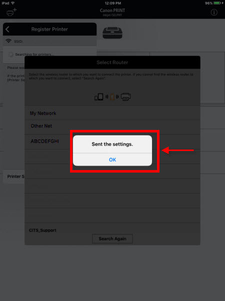 Use the Canon PRINT app to set up the MAXIFY Printer to the Wireless ...