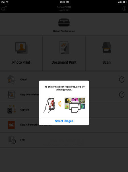 Use the Canon PRINT app to set up the MAXIFY Printer to the Wireless ...