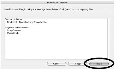 How to install the Digital Camera Solutions Disk software in Macintosh.