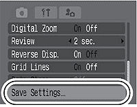 Using Custom Mode - PowerShot A610 and A620