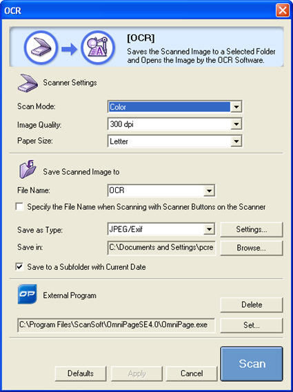 Setting up the Toolbox button functions (Toolbox 5.0.x.x)