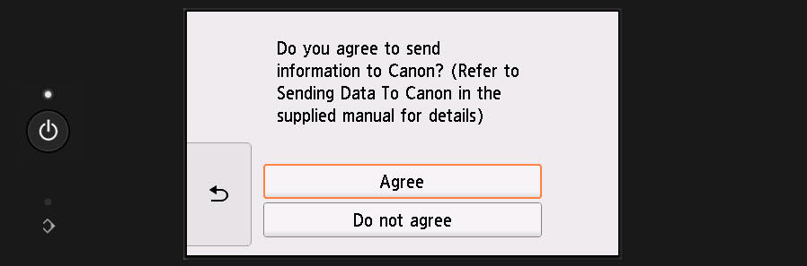 TR8520 Initial Hardware Setup Screens
