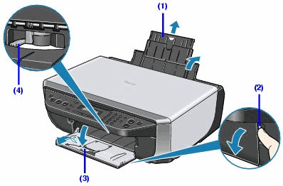 Loading paper in the MX300 rear tray