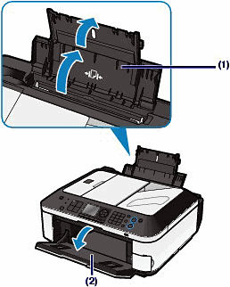 Loading paper in the MX350