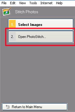 How to stitch photos (using PhotoStitch) from ZoomBrowser EX ver. 6.x