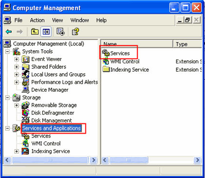 Start the Windows Image Acquisition (WIA) Service - XP