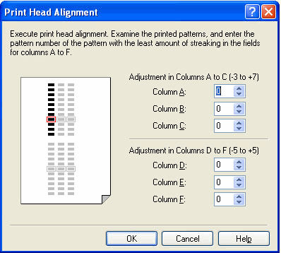 Perform A Manual Print Head Alignment (Windows) MP600