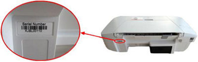 Where to find your serial number for Printers