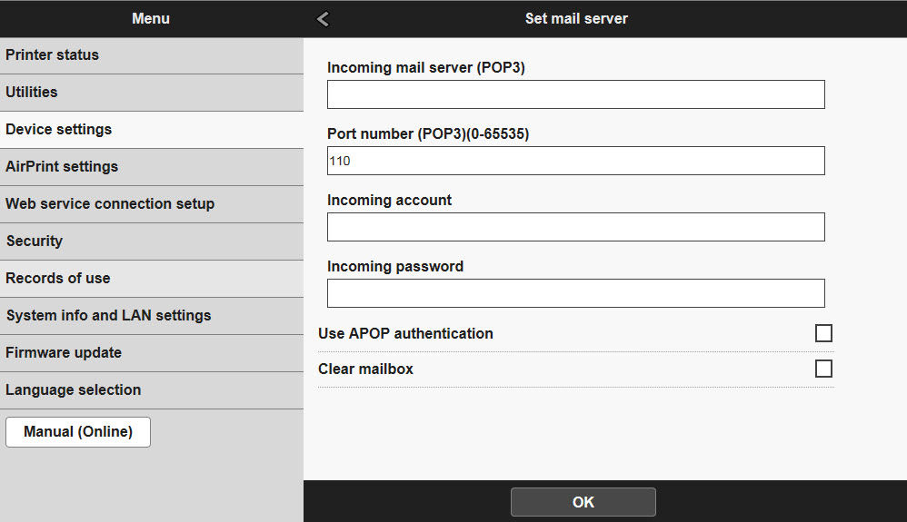 Setting Mail Server