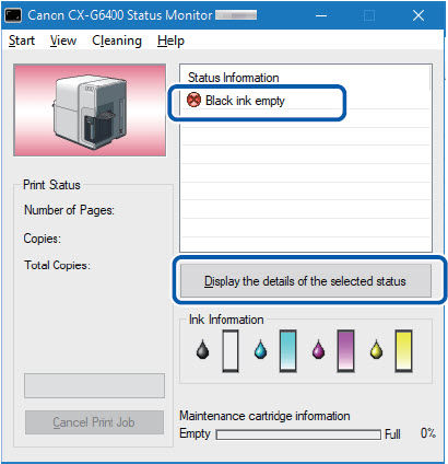 Using the Status Monitor