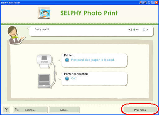 Printing using SELPHY Photo Print.