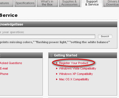 Please visit the Canon USA website to register your Canon camera.