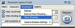 Operating the Camera Shutter from the Computer (Remote Capture Task ...