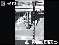 Procedure for rotating images on playback PowerShot A610, A620, A630 ...