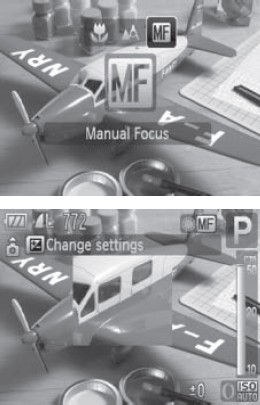 Using Focus Lock, AF Lock and Manual Focus with the PowerShot S90.