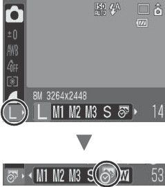 Procedure for setting Date Stamp Mode PowerShot SD1100 IS.