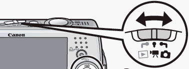 Selecting shooting modes PowerShot SD630.