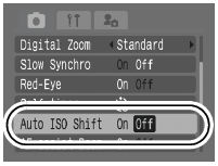 Setting Auto ISO Shift / Changing the ISO speed with one touch using ...