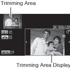 How to use the trimming function using the PowerShot SD3500 IS.