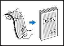Procedure for scanning a document using the job button.