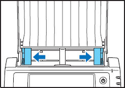 Procedure for scanning a document using the job button.