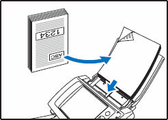 Procedure for scanning a document using the job button.