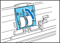 Replacing the Rollers and Document Holding Guide (SF-300 Series)