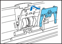 Replacing the Rollers and Document Holding Guide (SF-300 Series)