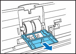 Replacing the Rollers and Document Holding Guide (SF-300 Series)