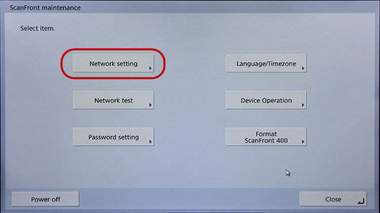 How to recover from Web Application Mode on the ScanFront 400.
