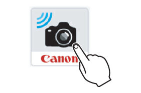 Connecting via Wi-Fi with Easy Connection on the EOS Rebel T100