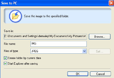 Using MP Navigator to save scanned images to the PC MP750 / MP780