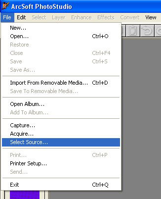 Basic Operations for Scanning and Saving Images (ArcSoft PhotoStudio)