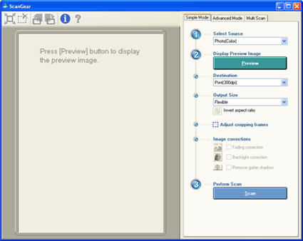 Basic Operations for Scanning and Saving Images (ArcSoft PhotoStudio)