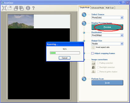 Basic Operations for Scanning and Saving Images (ArcSoft PhotoStudio)