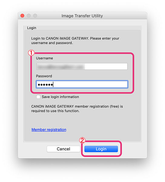 Sending Images to a Mac via Wi-Fi using CANON iMAGE GATEWAY's Image ...