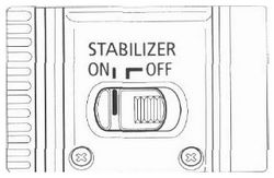 Setting the Image Stabilizer on the lens