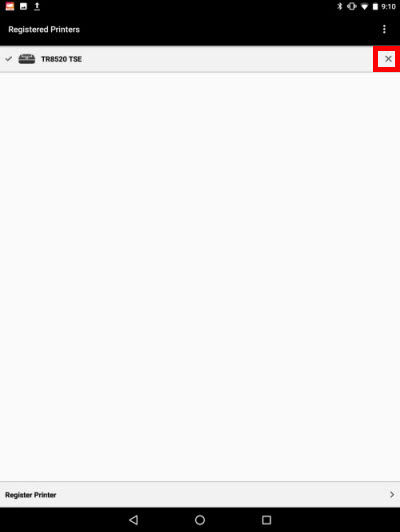 How to remove the printer from the Canon PRINT app - Android