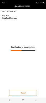 Canon EOS Firmware Update Procedure Using the Canon Camera Connect App